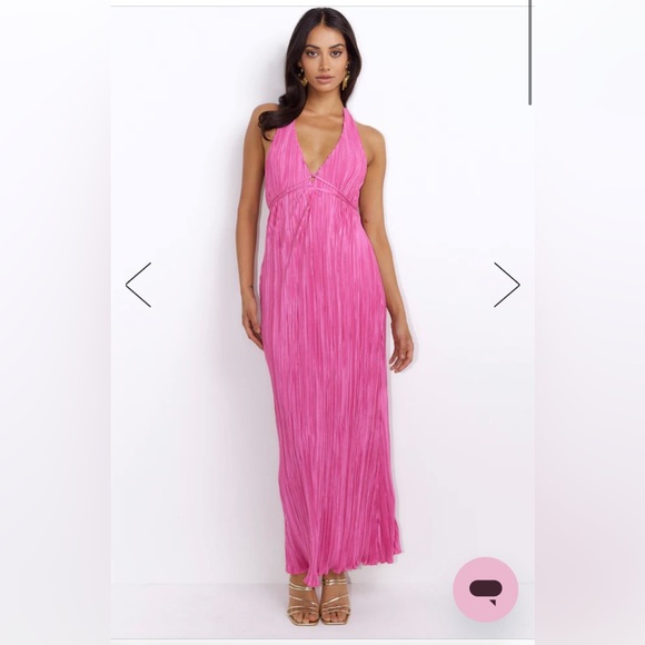 Hello Molly | Dresses | Hello Molly Pink Halter Dress | Poshmark